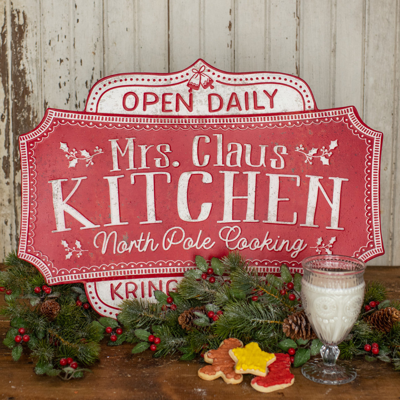 Mrs. Claus Kitchen Sign – Merry & Bright