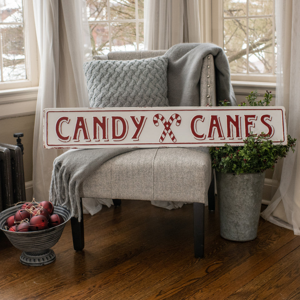 Candy Cane Sign – Merry & Bright