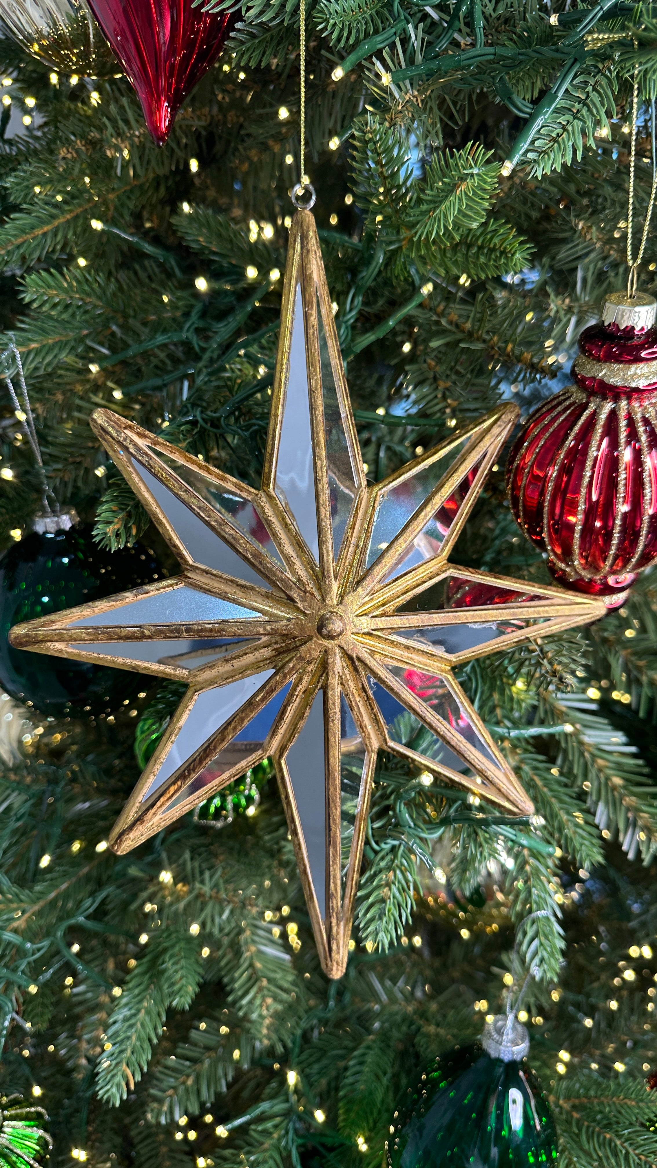 Mirrored Star Ornament - 27cm – Merry & Bright