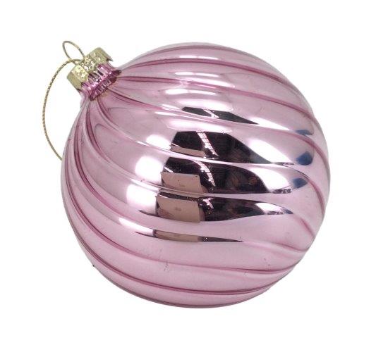 Shiny Pink Ball Hanging – Merry & Bright