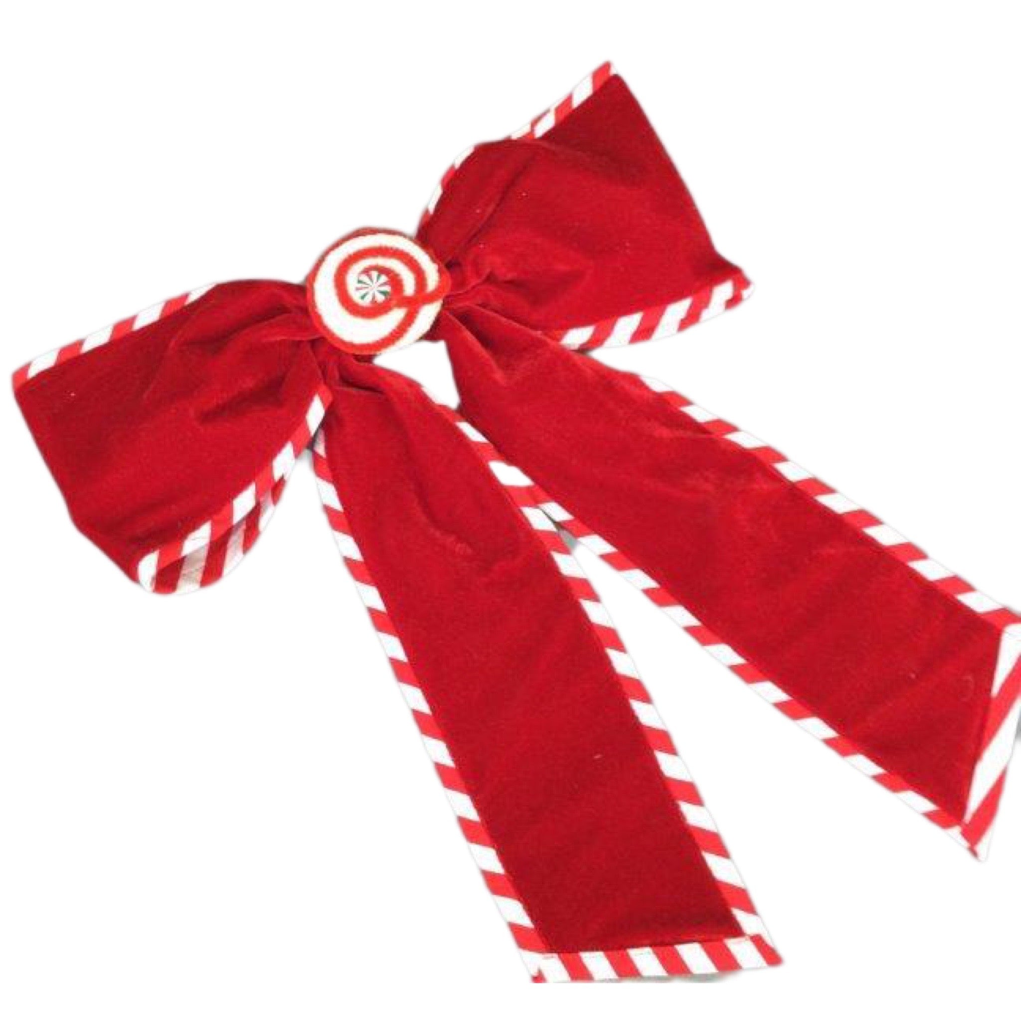 Red White Candy Bow – Merry & Bright